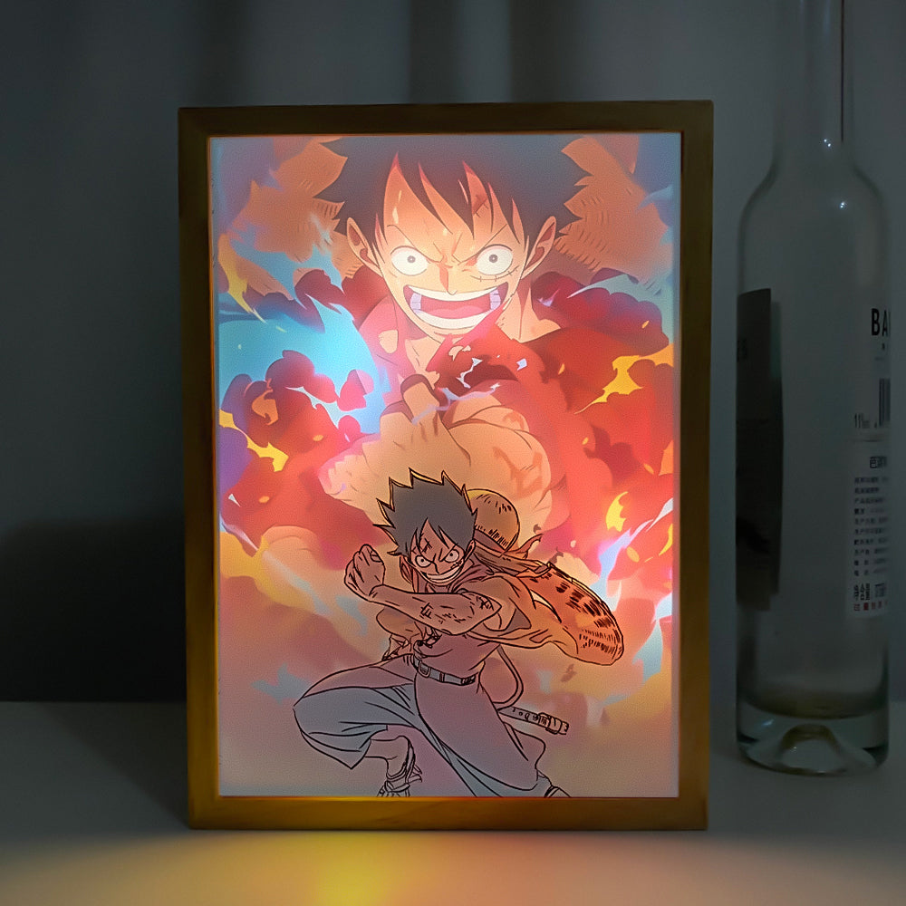 Monkey D. Luffy LED Painting Art | Island of Anime