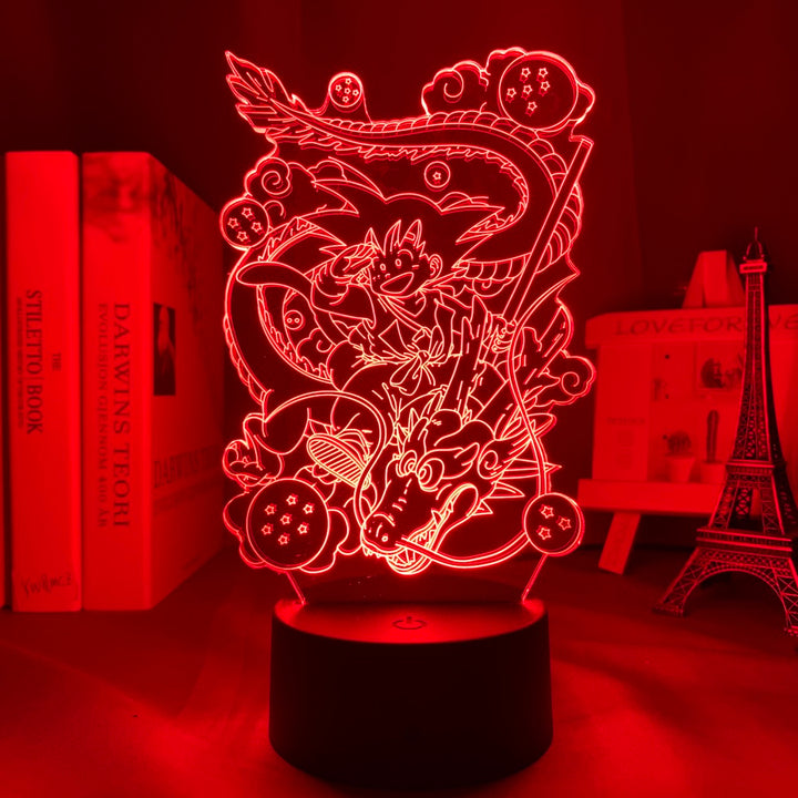 Goku and Shenron LED Lamp | Island of Anime