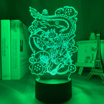Goku and Shenron LED Lamp | Island of Anime