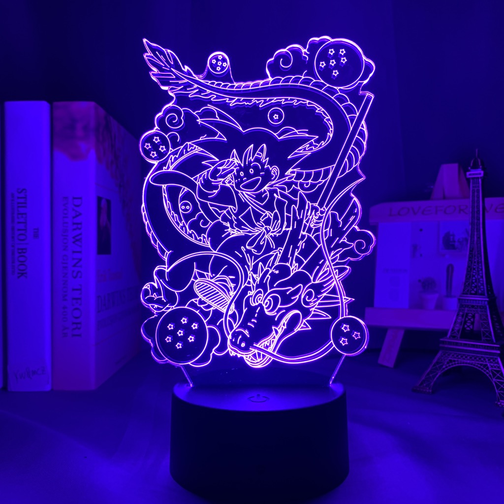 Goku and Shenron LED Lamp | Island of Anime