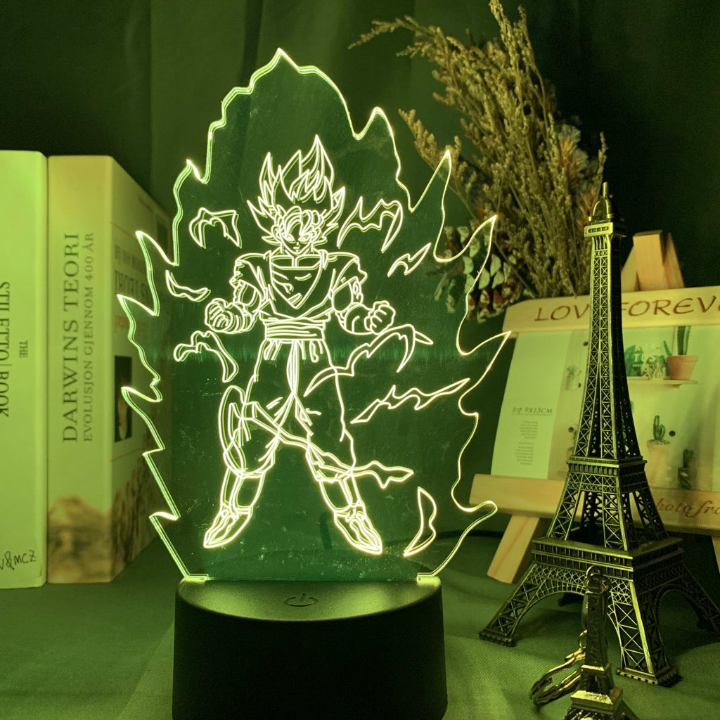 Goku Super Saiyan LED Lamp | Island of Anime