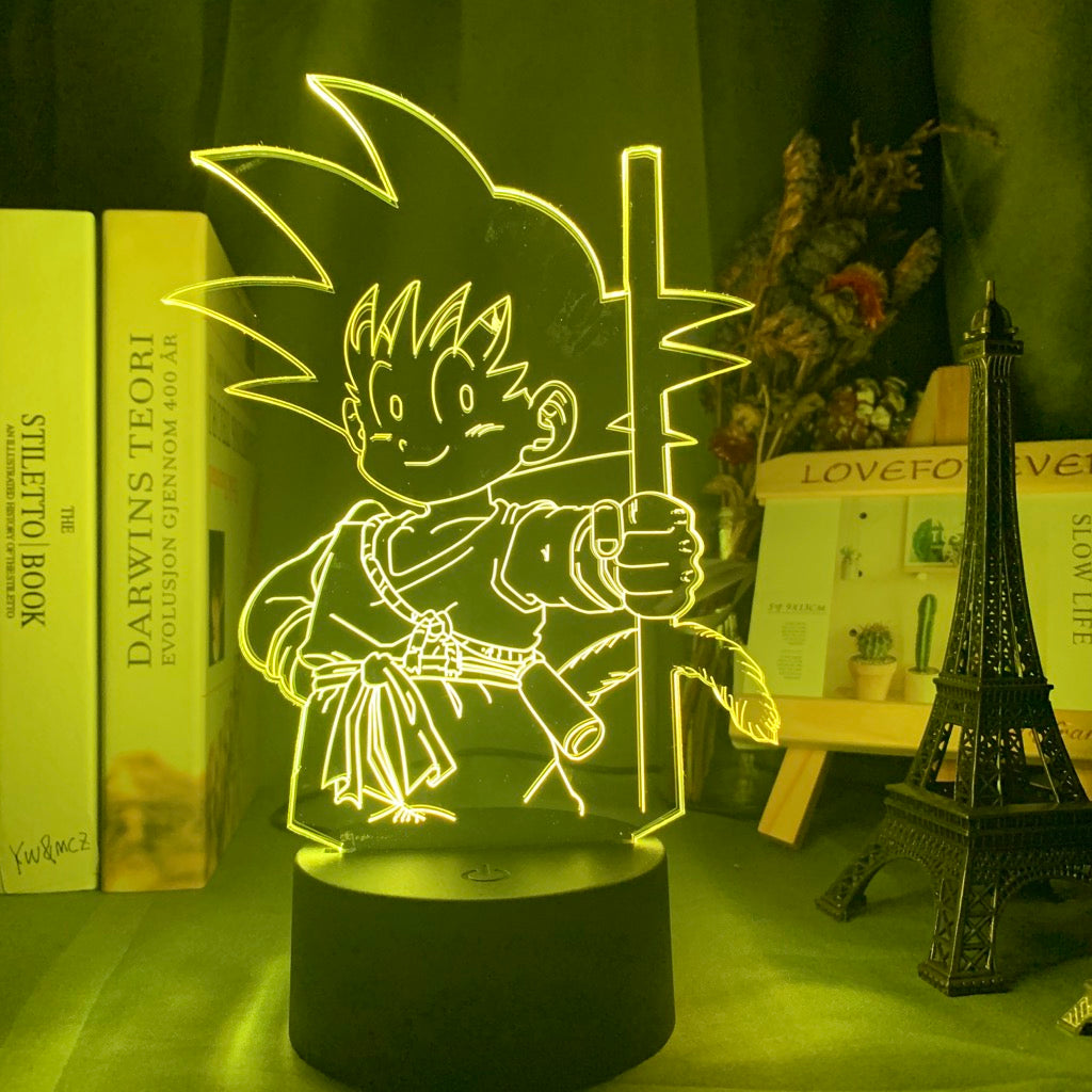 Kid Goku LED Lamp | Island of Anime