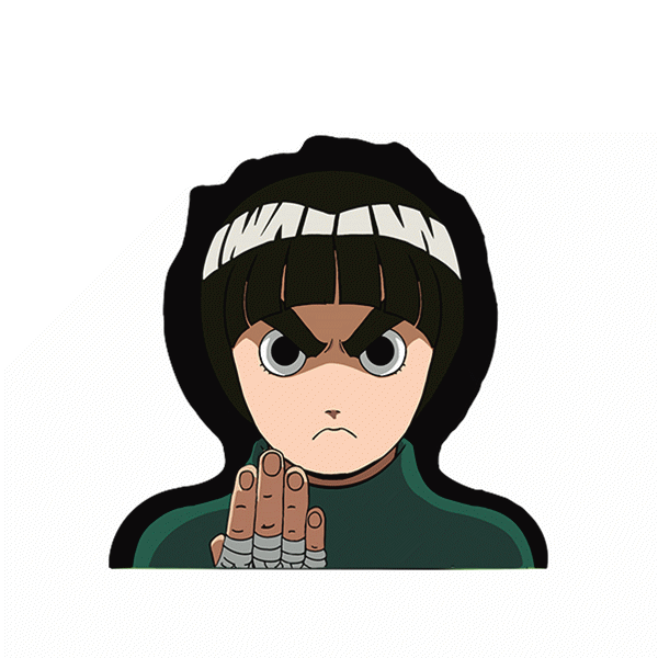 Rock Lee Motion Lenticular Sticker | Island of Anime
